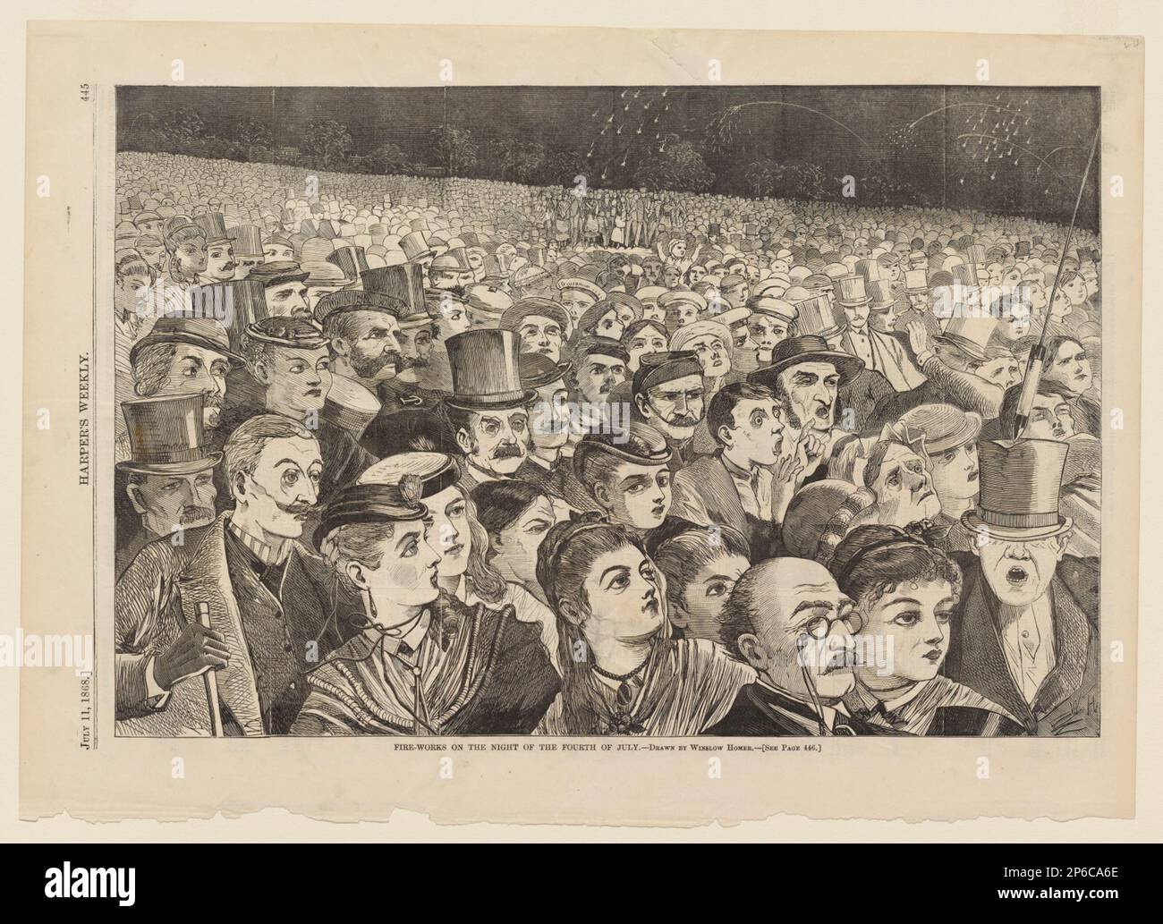 After Winslow Homer, Fire-Works on the Night of the Fourth of July, 11 ...