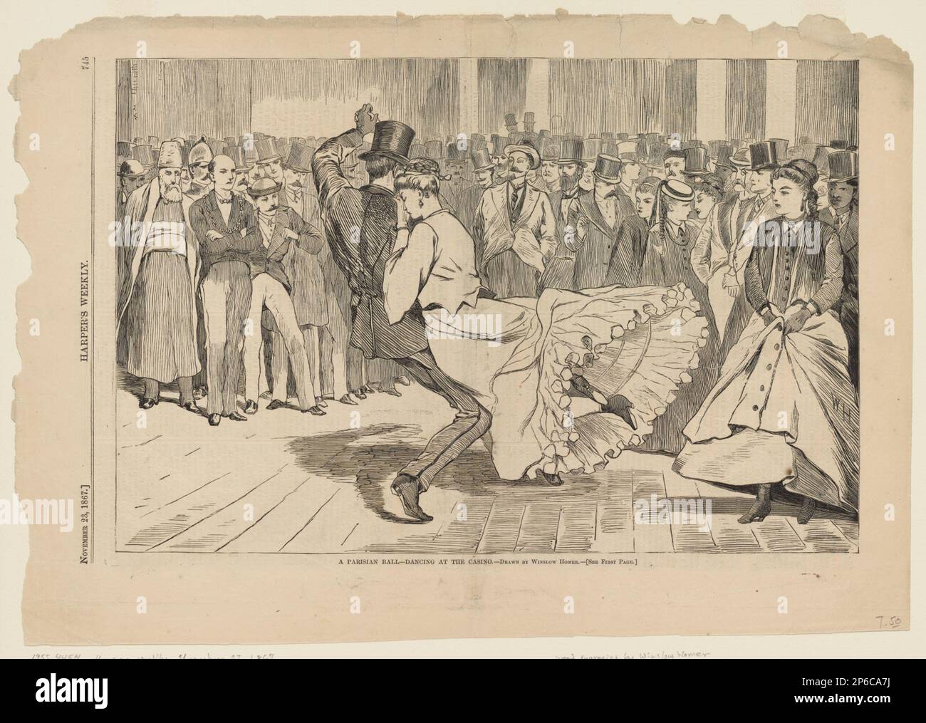 After Winslow Homer, A Parisian Ball—Dancing at the Casino, 23 Nov ...