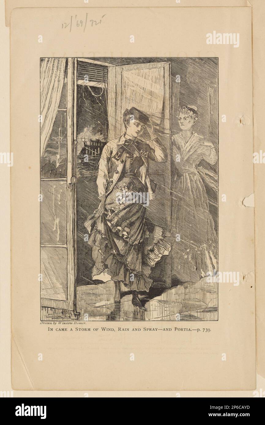 After Winslow Homer, In Came a Storm of Wind, Rain and Spray—And Portia ...