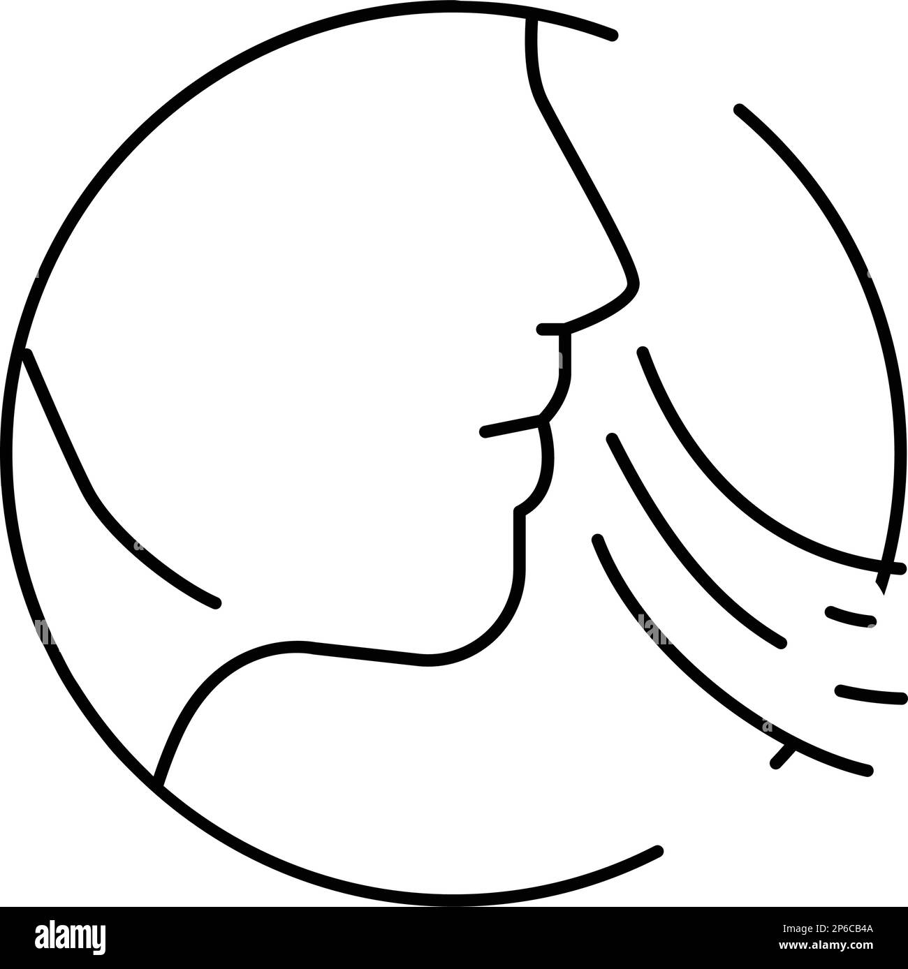 breath smell line icon vector illustration Stock Vector Image & Art - Alamy