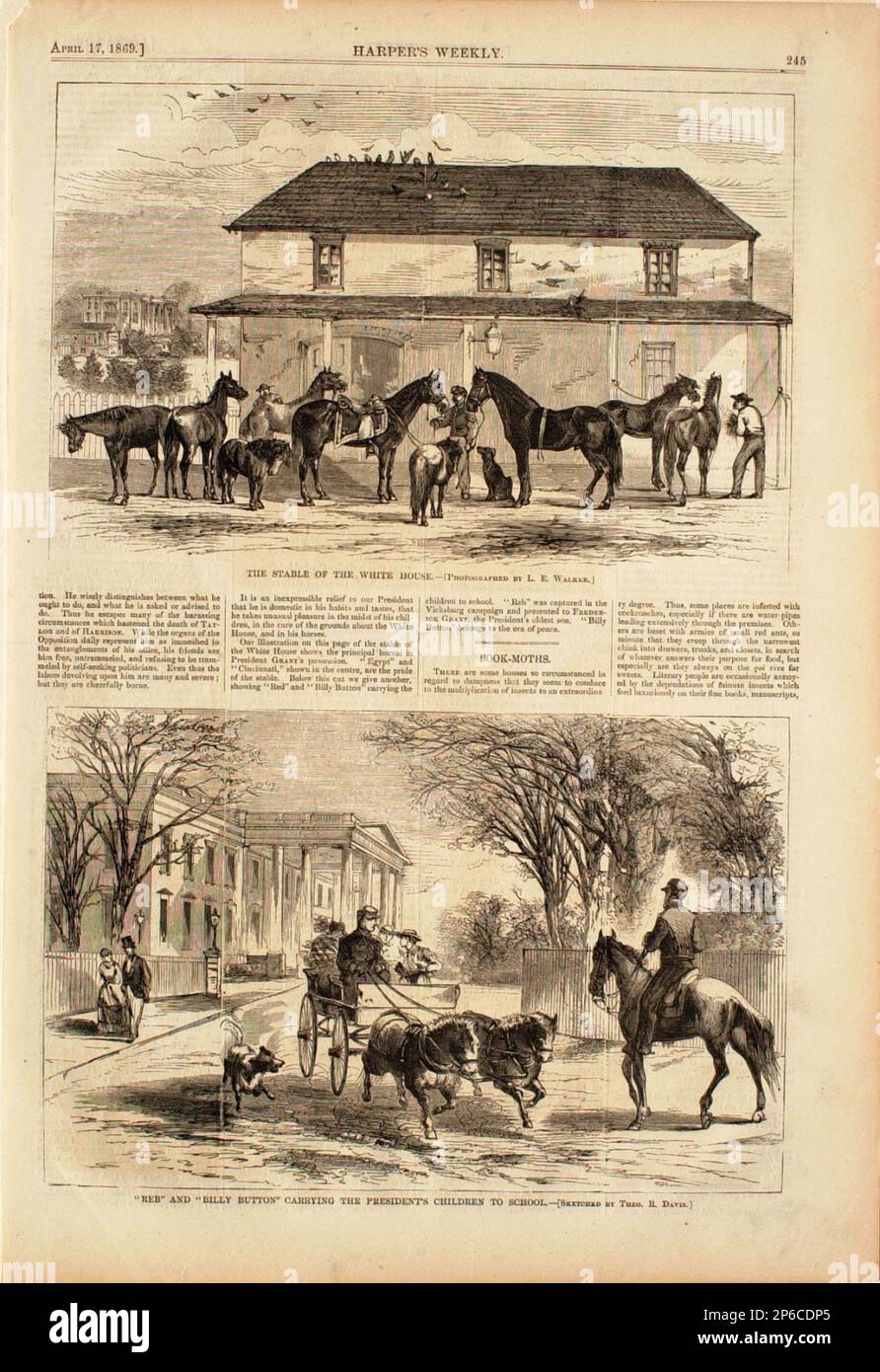 Theodore Russell Davis, The Stable of the White House, and, "Reb" and ...