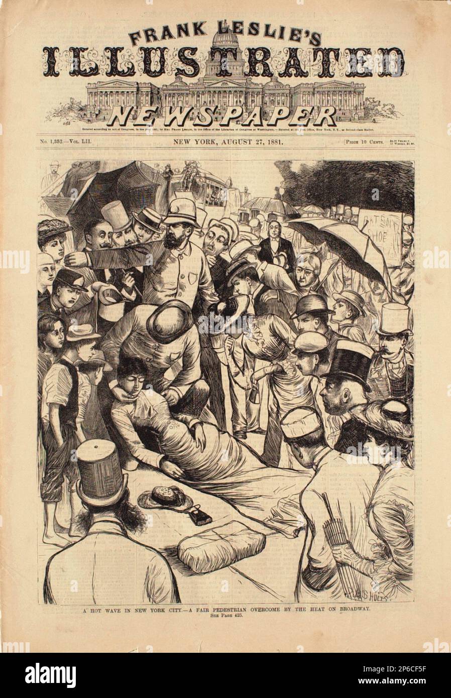 A. B. Shults, A Hot Wave in New York City—A Fair Pedestrian Overcome by ...