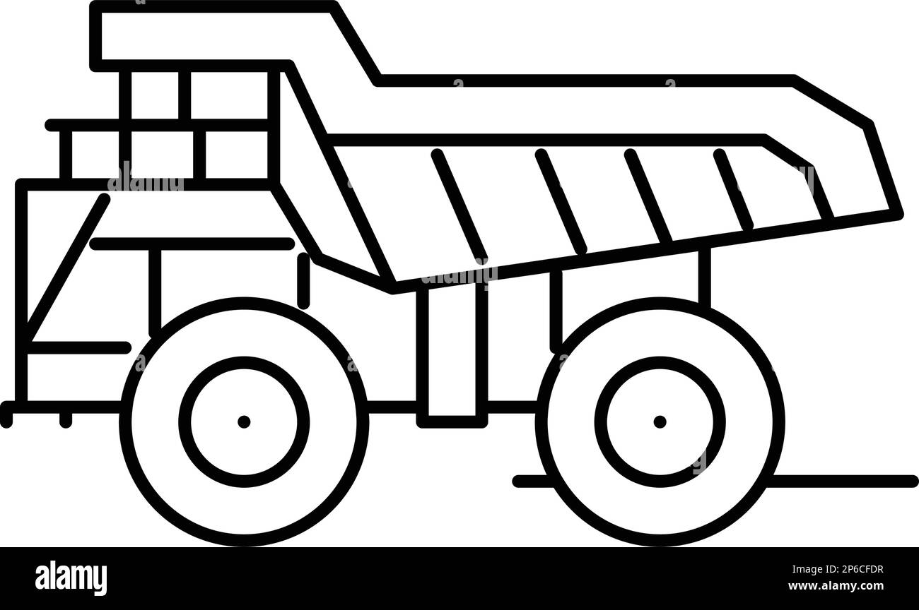 haul truck steel production line icon vector illustration Stock Vector ...