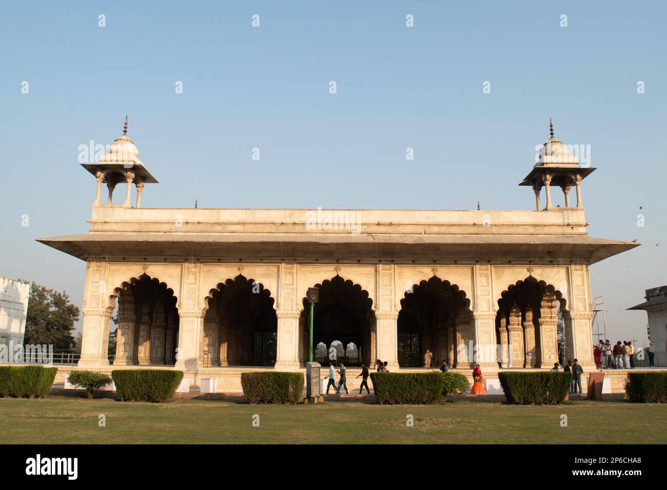 New Delhi, India 8 December 2017- Diwan-e-khaas mahal in red fort ...