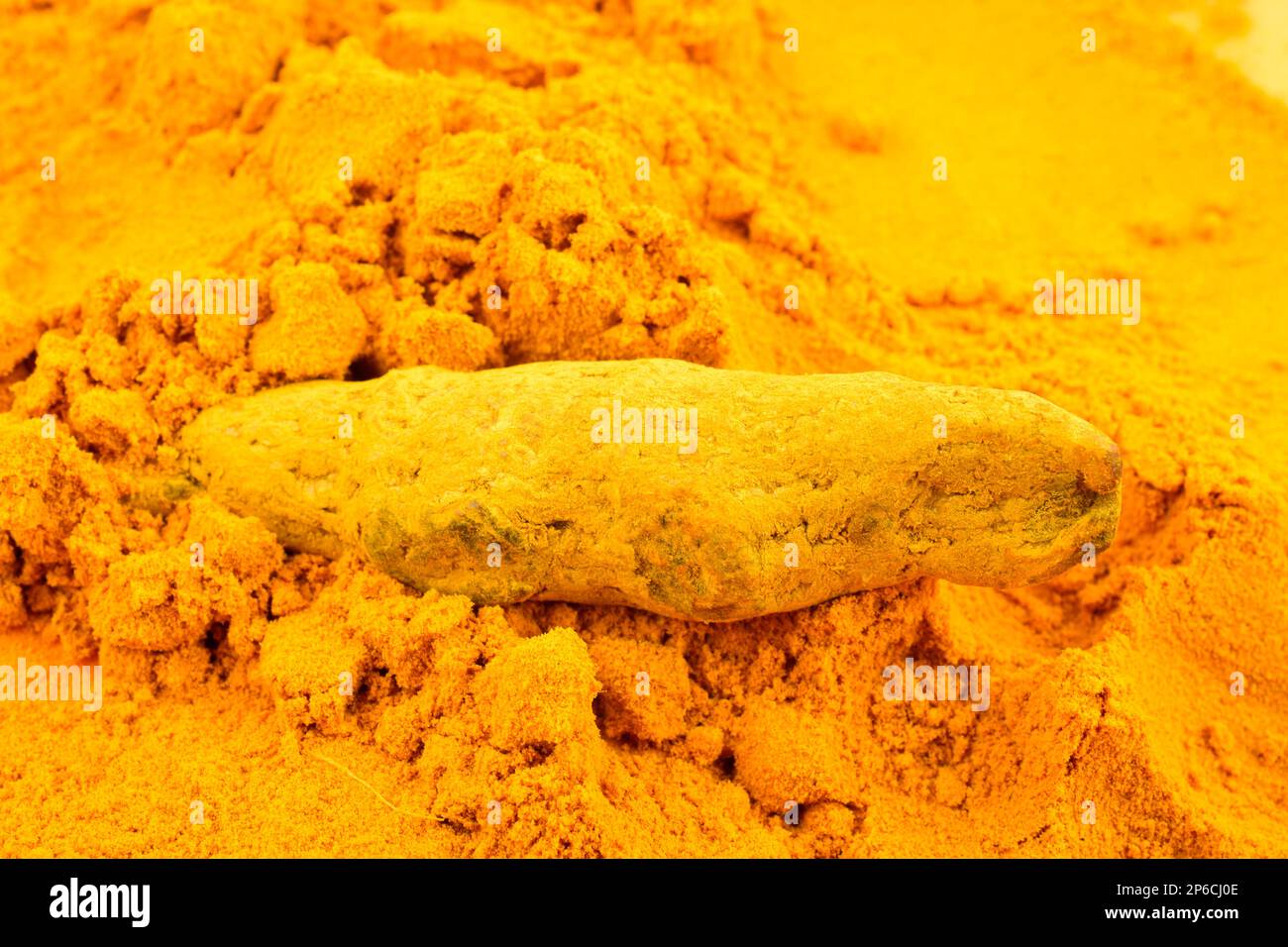 Yellow organic raw turmeric or haldi, Natural Curcumin Stock Photo - Alamy