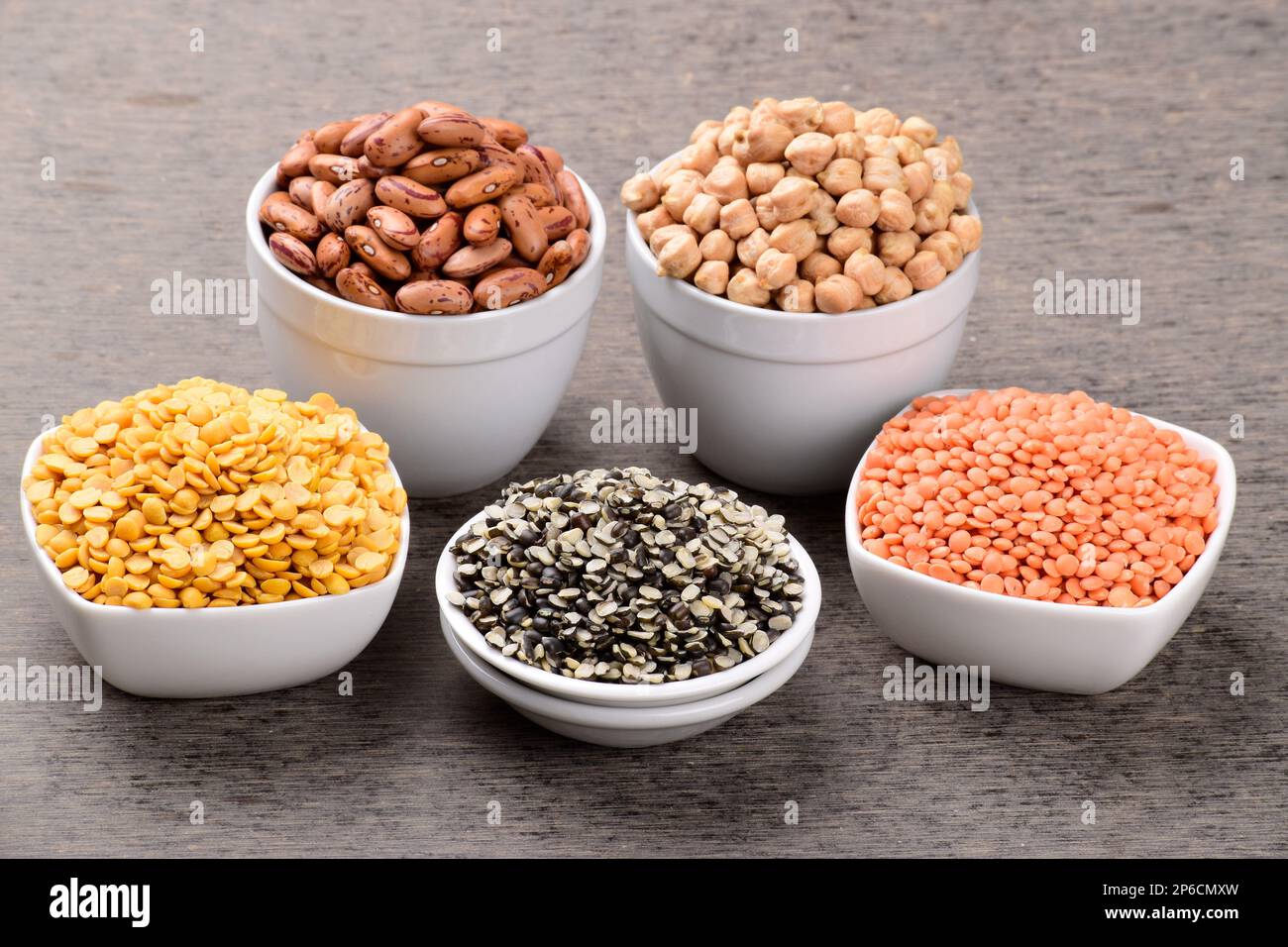 Raw chana, urad, chole and rajma in bowl, legume and lentils family ...