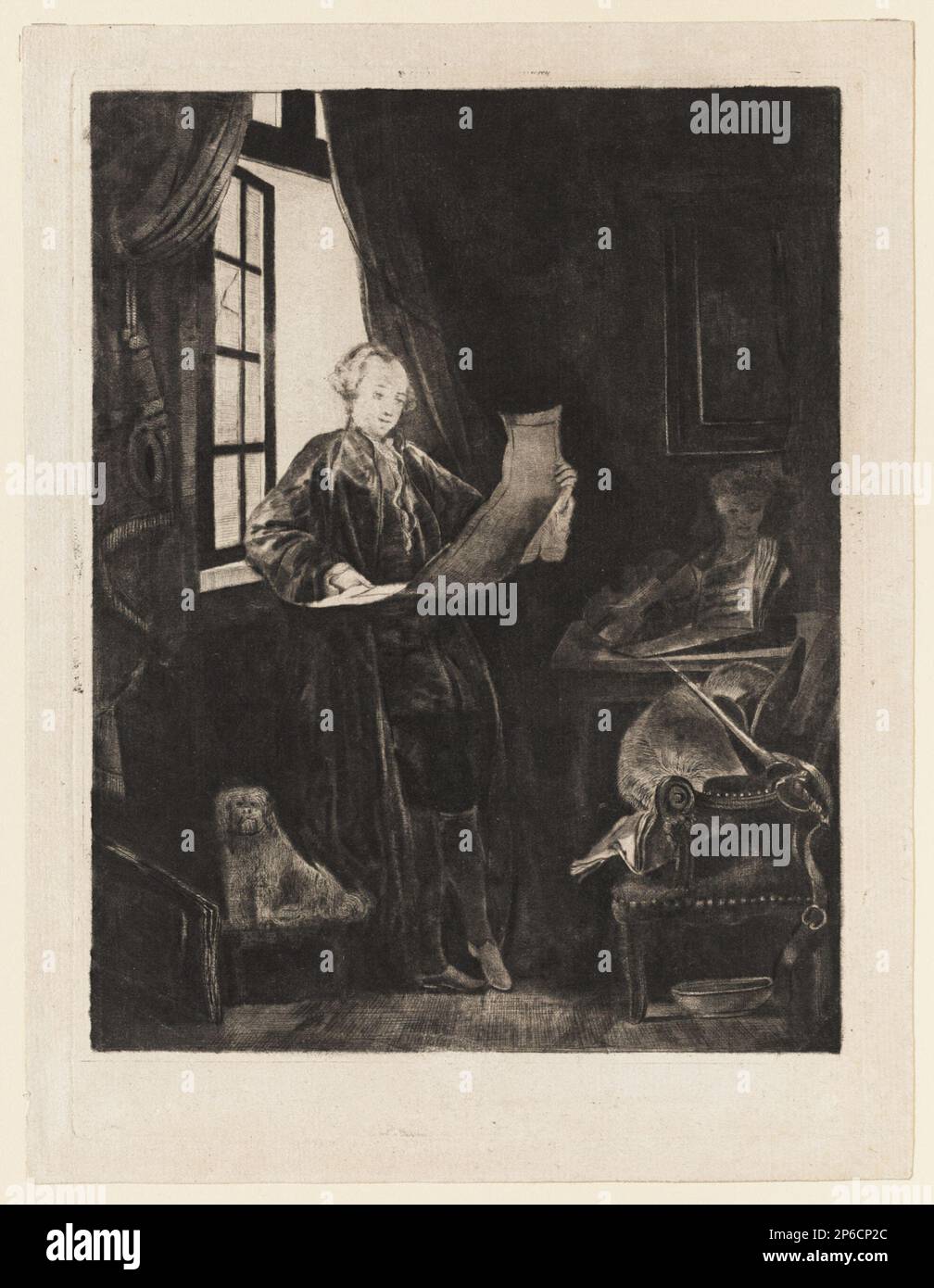 Claude Henri Watelet, Free copy in reverse "Jan Six" with face from ...