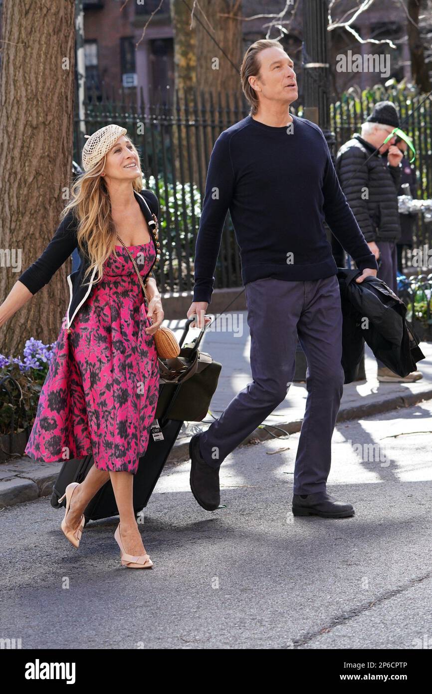 New York, NY, USA. 7th Mar, 2023. Sarah Jessica Parker, John Corbett ...