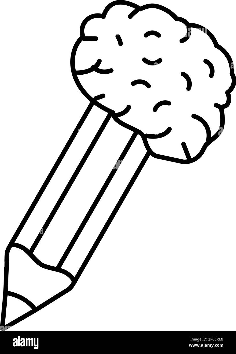 idea brain human line icon vector illustration Stock Vector Image & Art ...