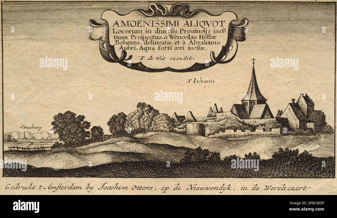 Abraham Aubri, Title Page of Amoenissimi Prospectus Series, engraving ...