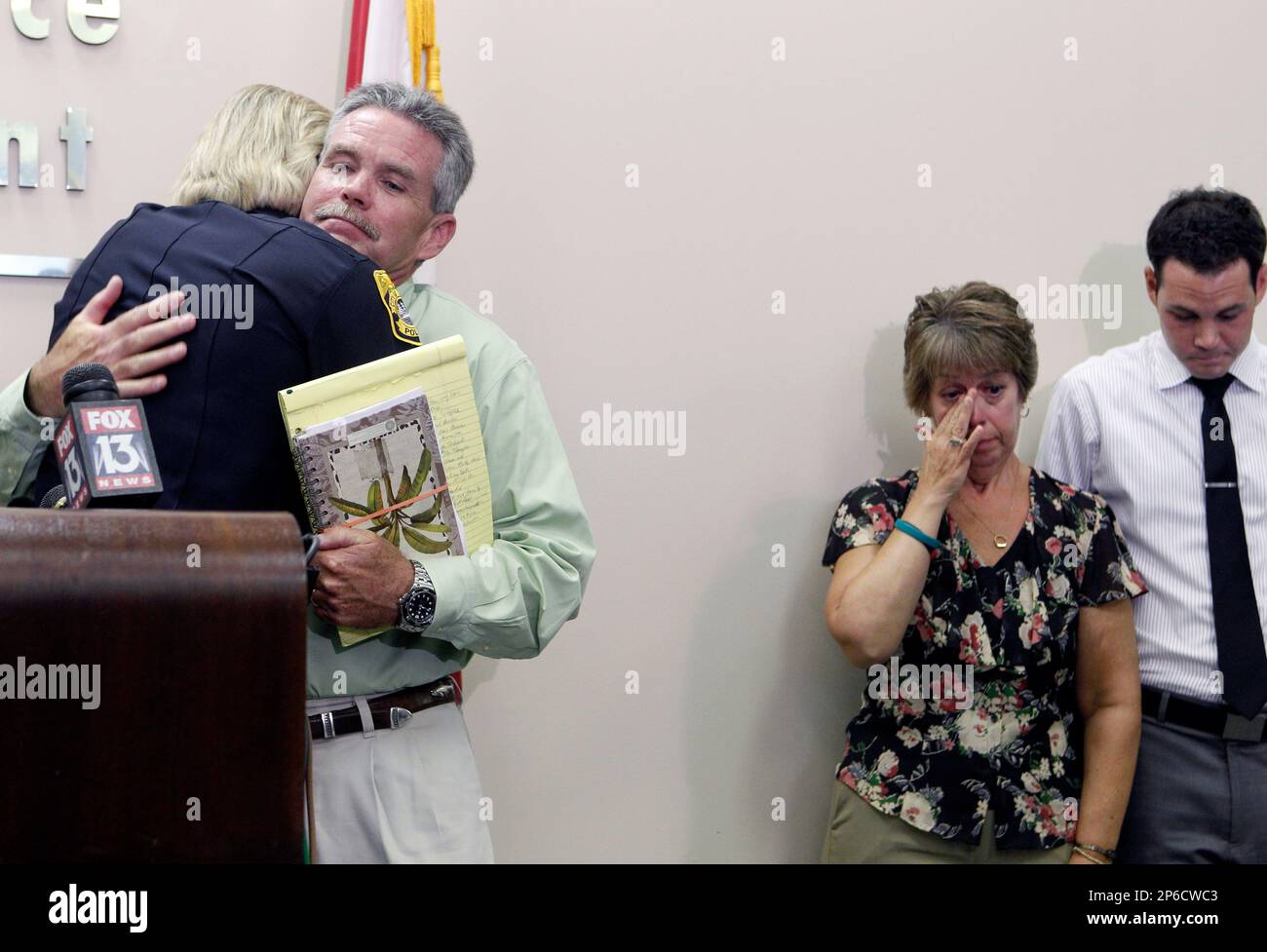 Tampa Police Chief Jane Castor hugs Kevin McCall, father of murdered ...