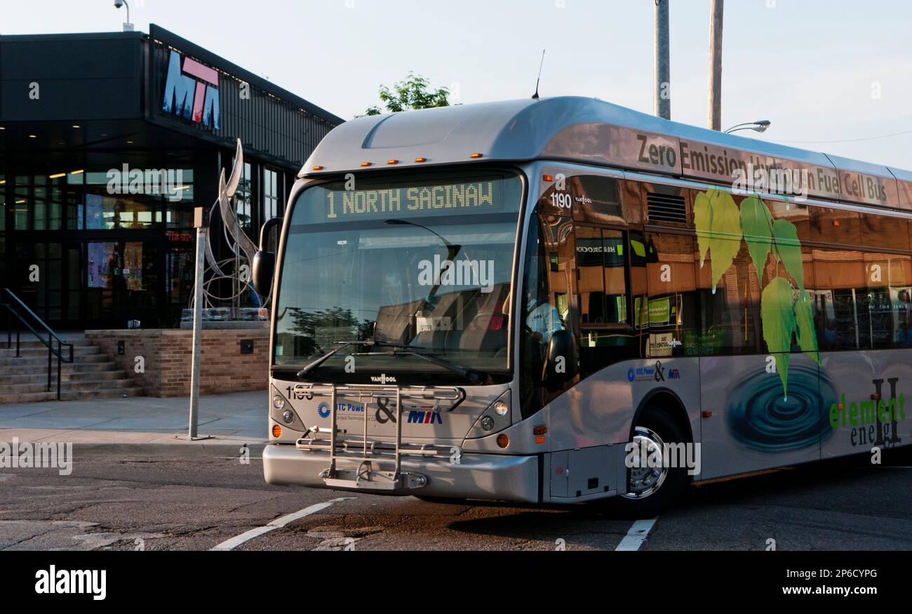 MTA's Hydrogen Fuel Cell Vehicle sits parked before going on the first ...