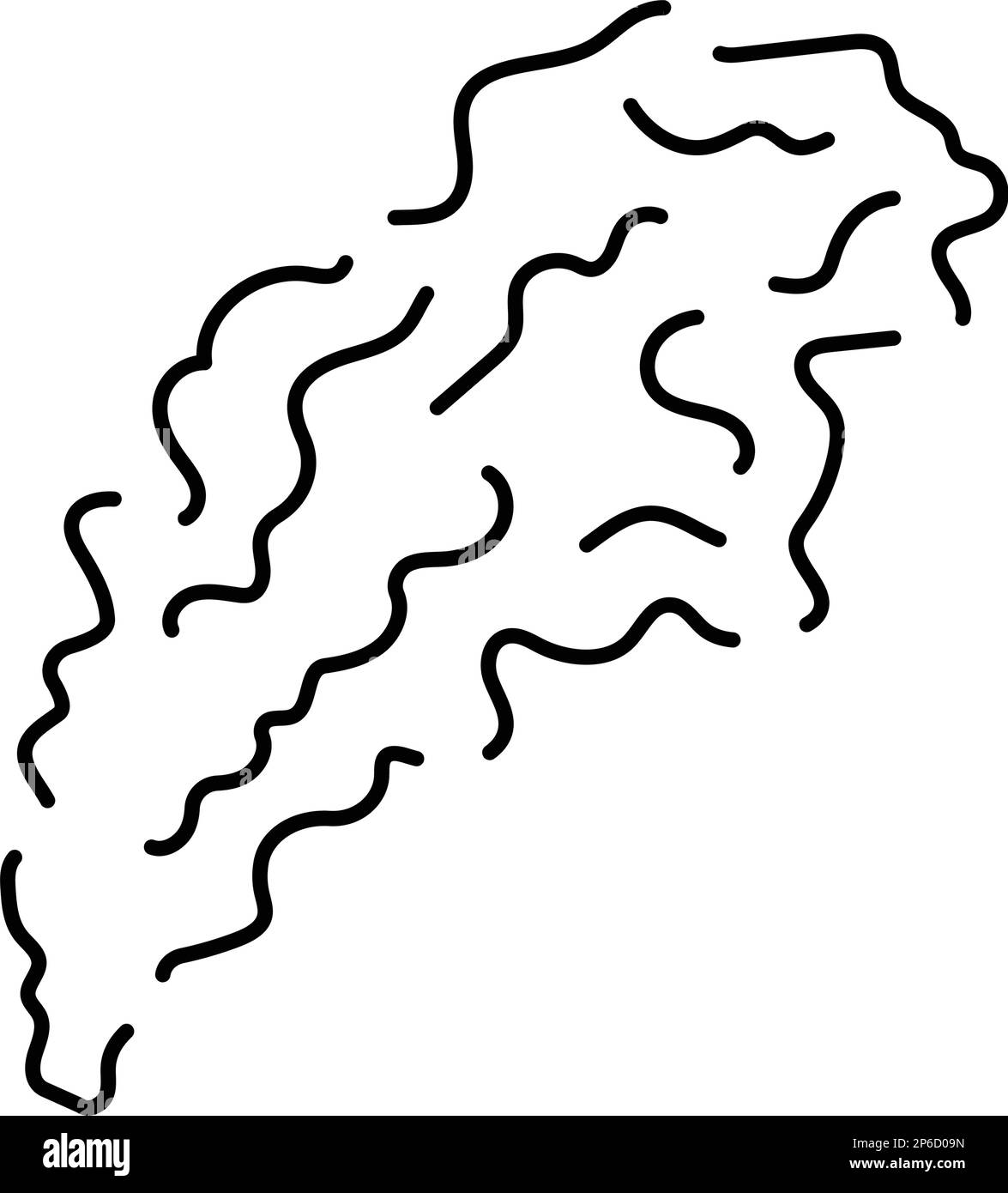 smoke smell line icon vector illustration Stock Vector Image & Art - Alamy