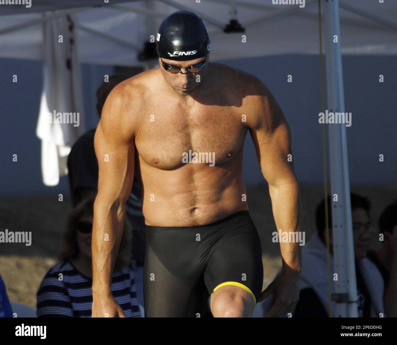 Jason Lezak (ROSE-CA) wins the Men's 100m Freestyle final, at the ...