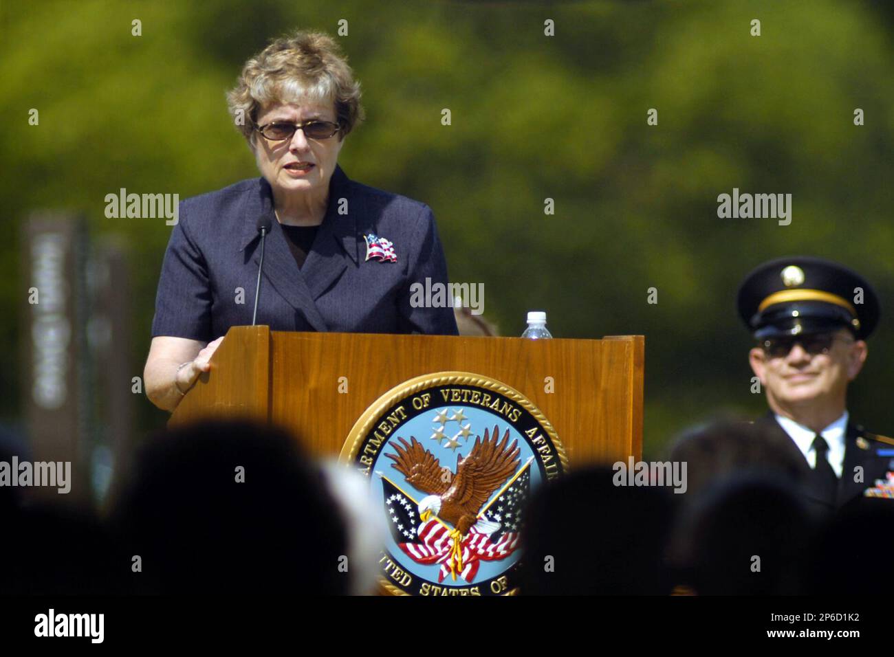 Retired U.S. Marine Corps Lt. Gen. Carol Mutter speaks during the ...