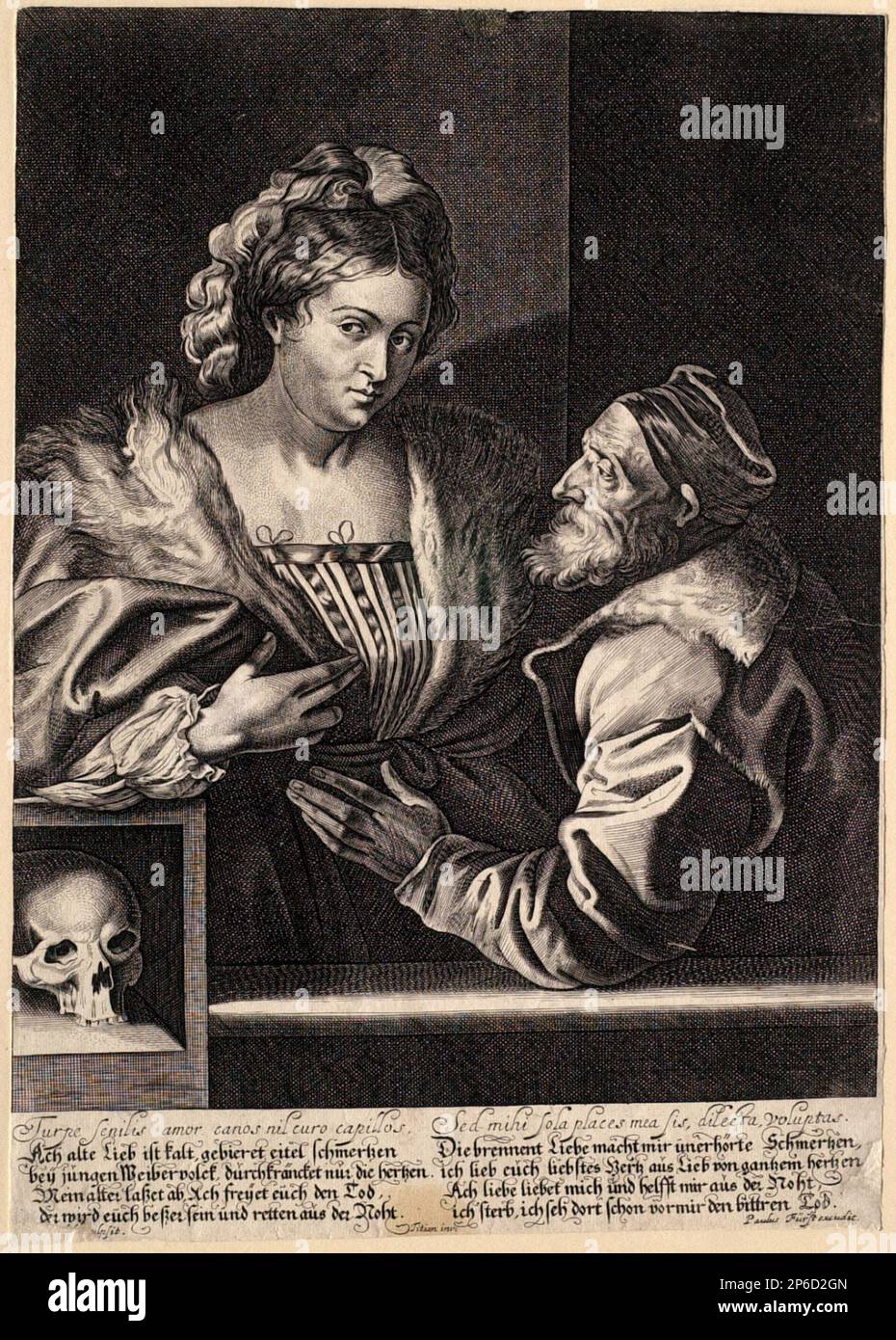 After Anthony van Dyck, Titian and His Mistress, 1632–1900, engraving ...
