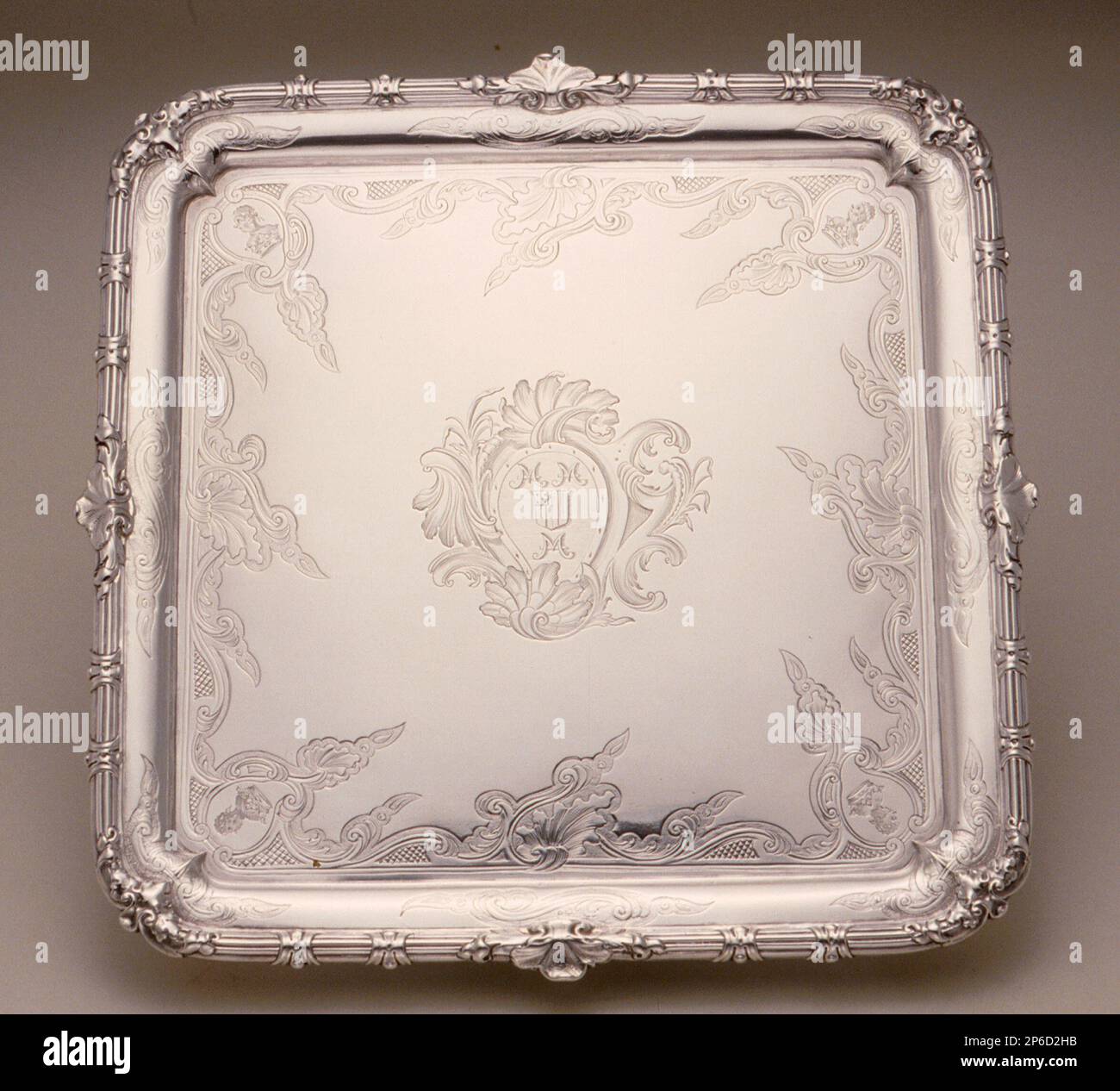 Silver salvers hi-res stock photography and images - Alamy