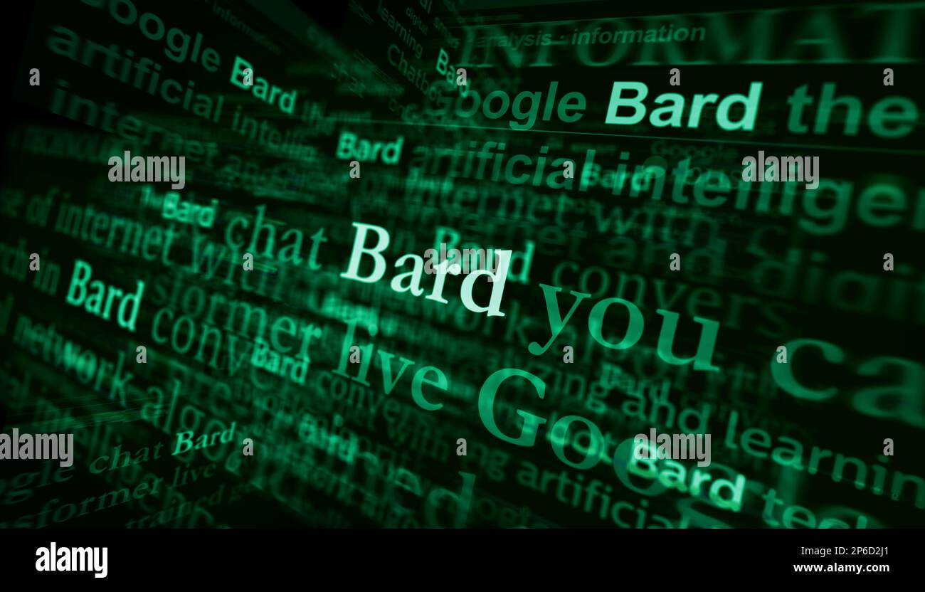 Poznan, Poland, March 5, 2023: Bard headline news across international ...