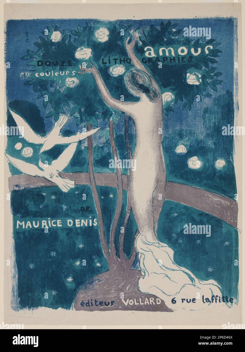 Maurice Denis, Love: Twelve Lithographs in Color: Cover, 1898, color ...