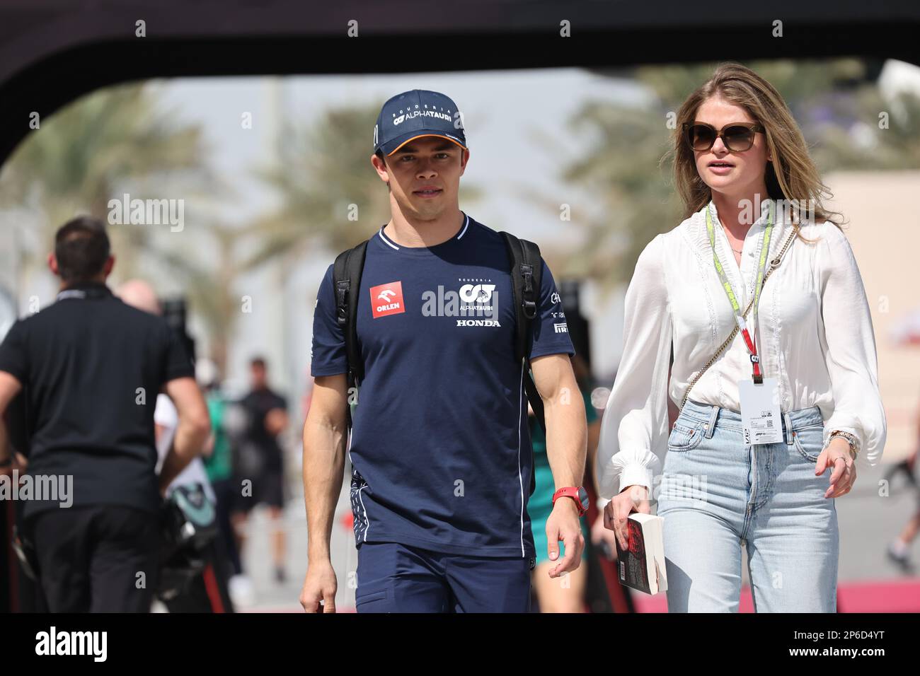 Scuderia alpha tauri and girl friend eva bruggenwirth hi-res stock ...