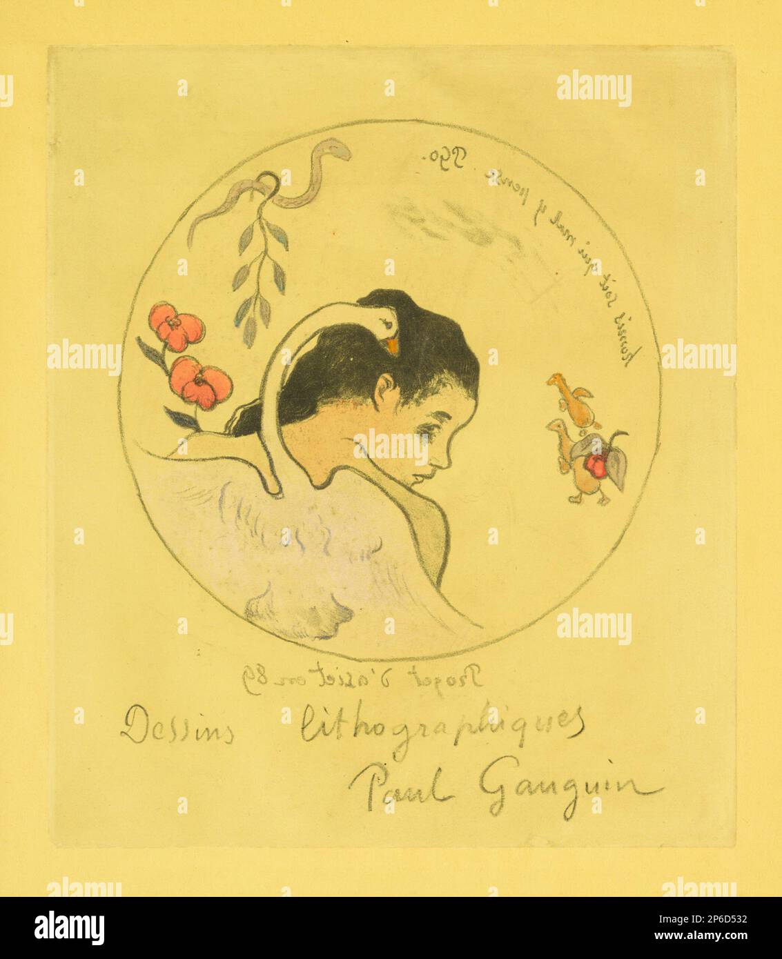 Paul Gauguin, Design for a China Plate, 1889, zincograph Stock Photo ...