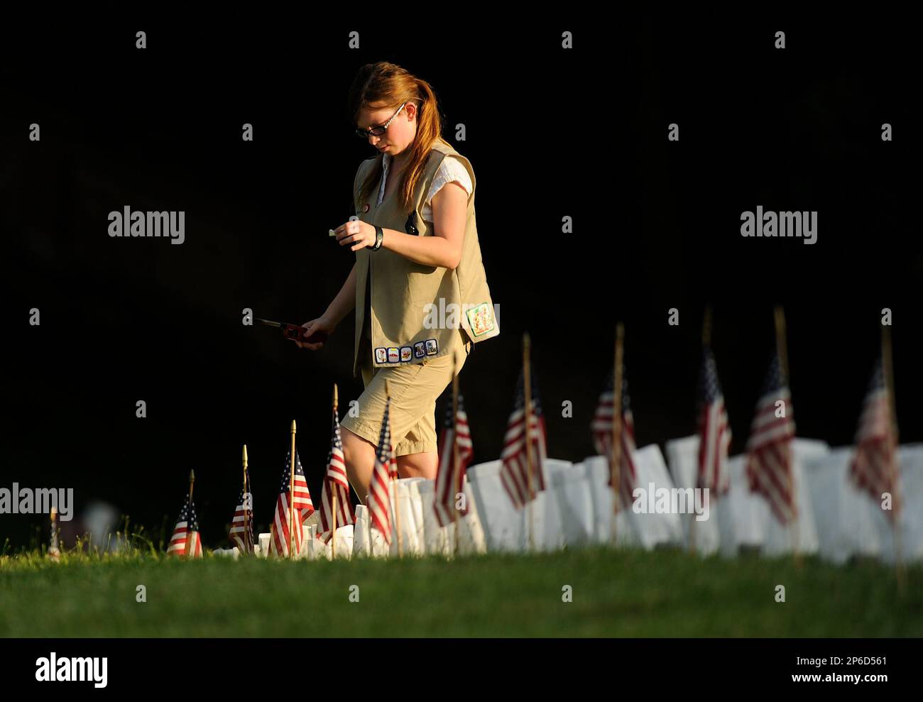In this Saturday, May 26, 2012 photo, Christina Joyce of Girl Scout ...