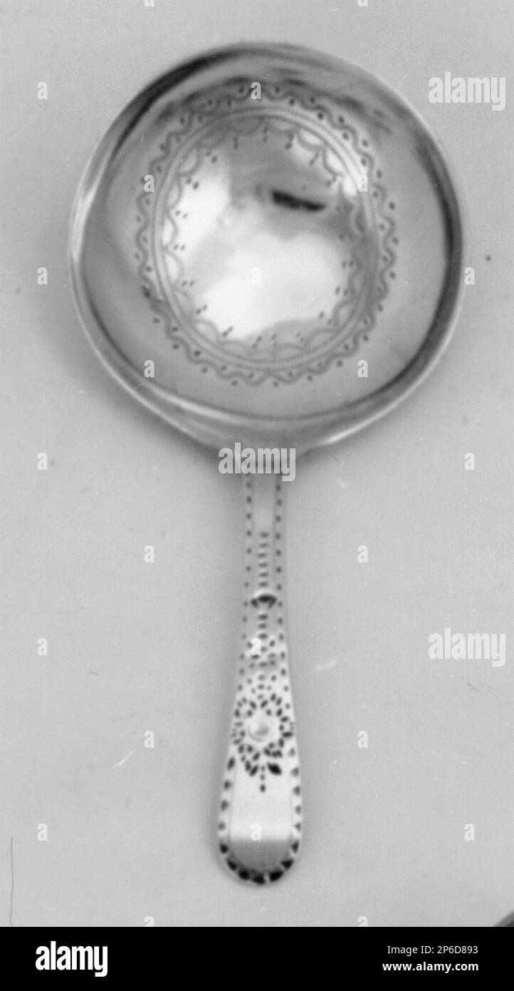 Samuel Godbehere and Edward Wigan, Caddy Spoon, 1791/92, silver Stock ...