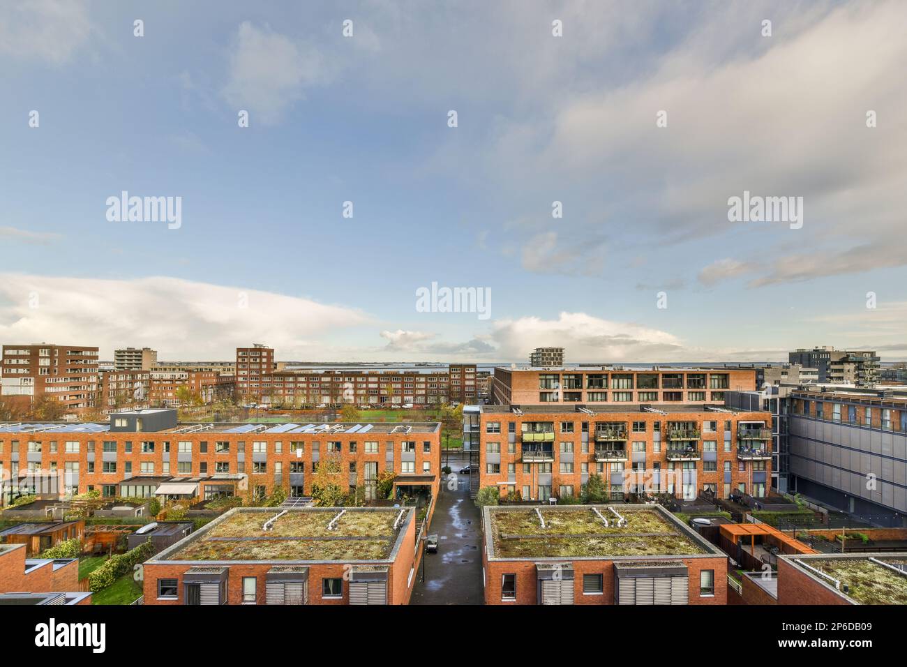 Amsterdam, Netherlands - 10 April, 2021: an urban area with many ...