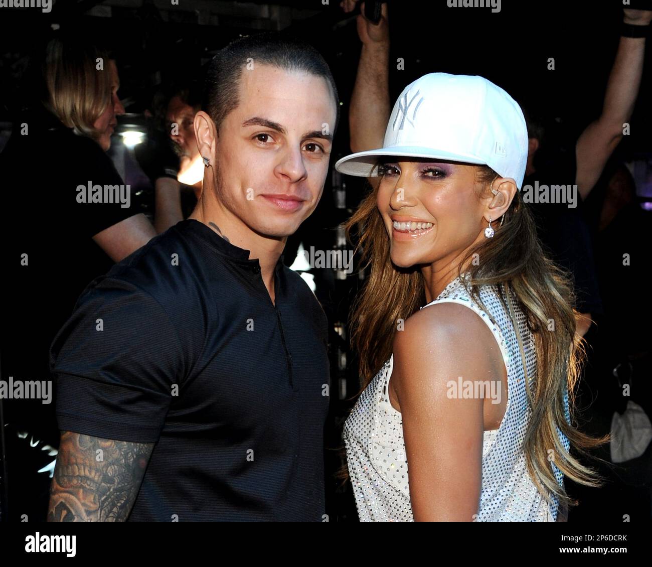 LOS ANGELES, CA - MAY 23: Dancer Casper Smart (L) and singer Jennifer ...