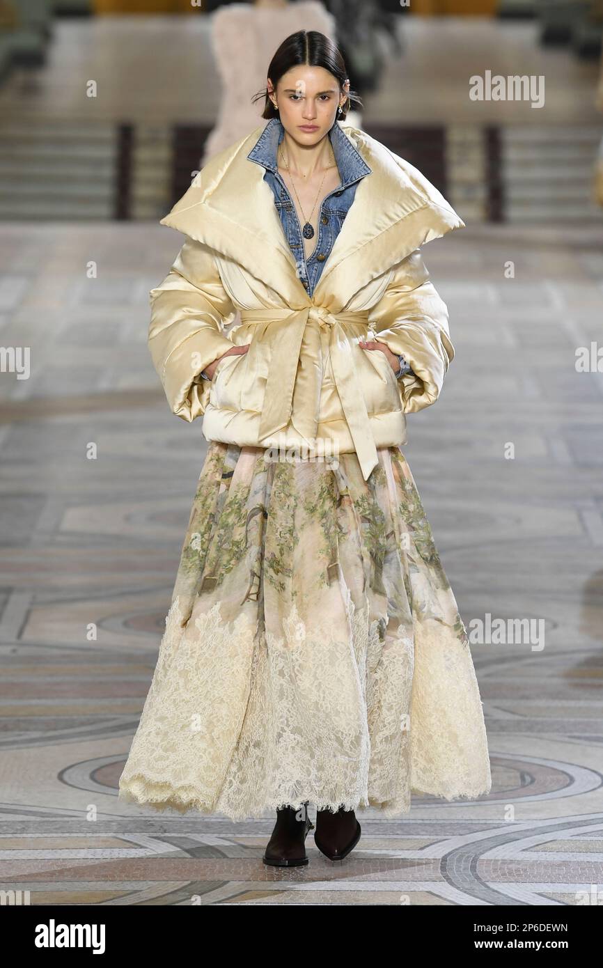 A model walks on the runway at the Zimmerman fashion show during the ...