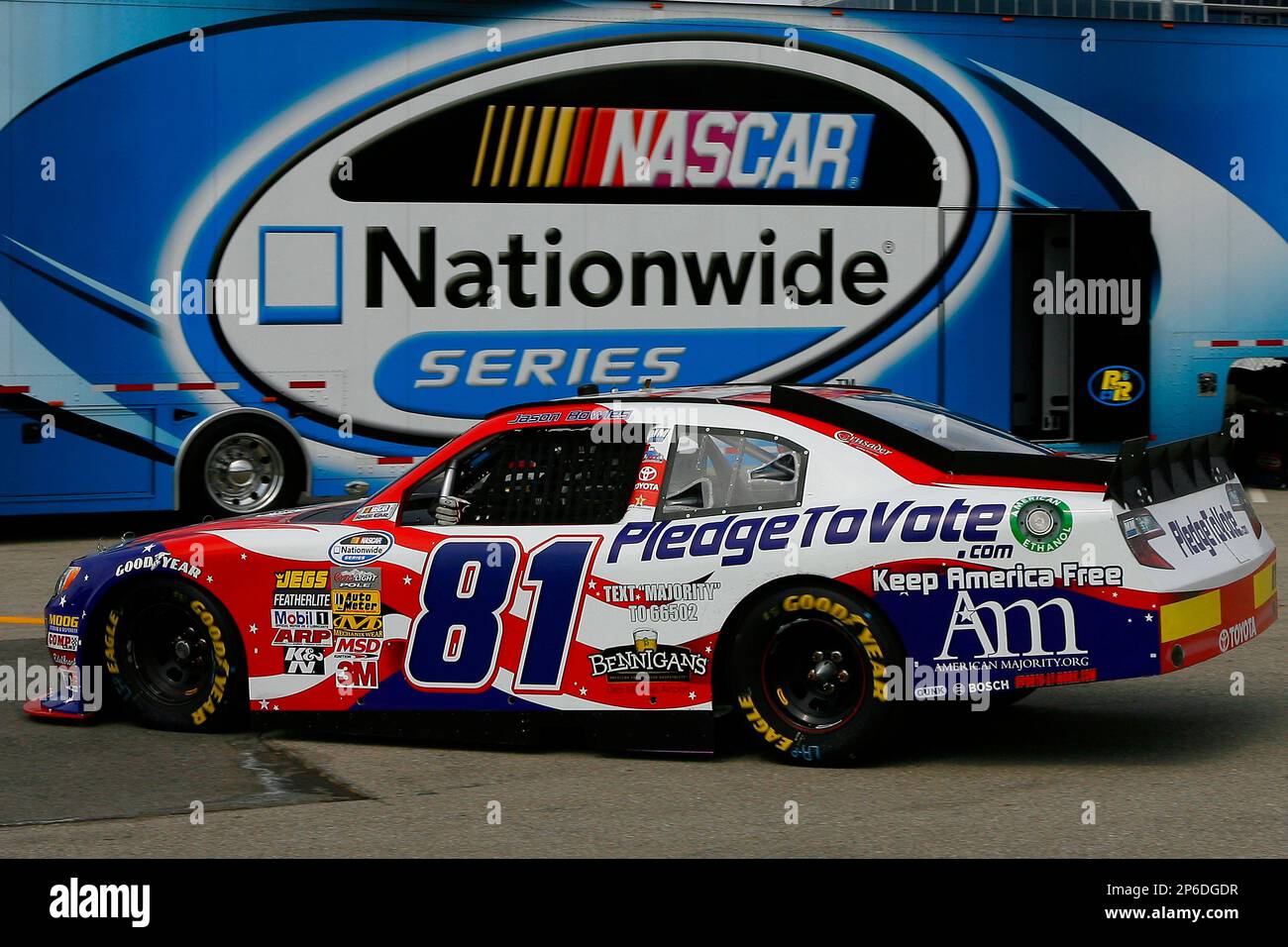 Jason Bowles during practice for Sunday's NASCAR Nationwide Series auto ...