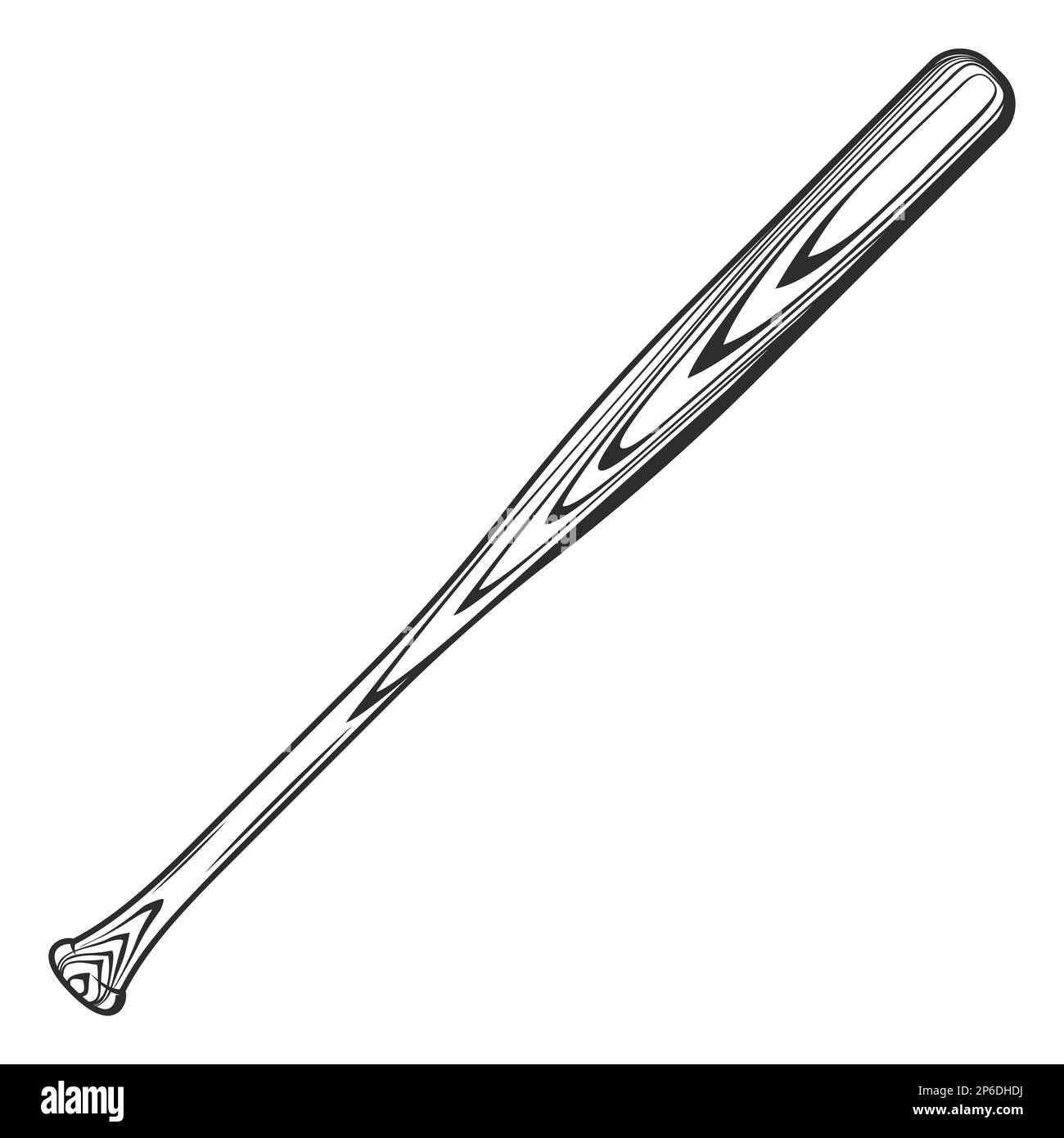 Baseball bat club emblem design elements template in vintage monochrome ...