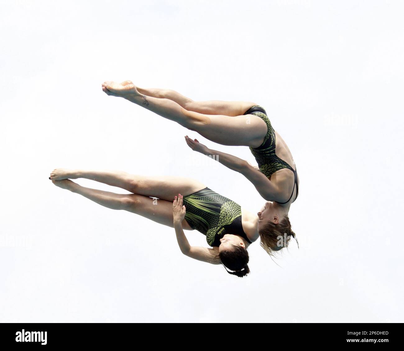Sharleen Stratton, right, and Anabelle Smith, both of Australia, at the ...