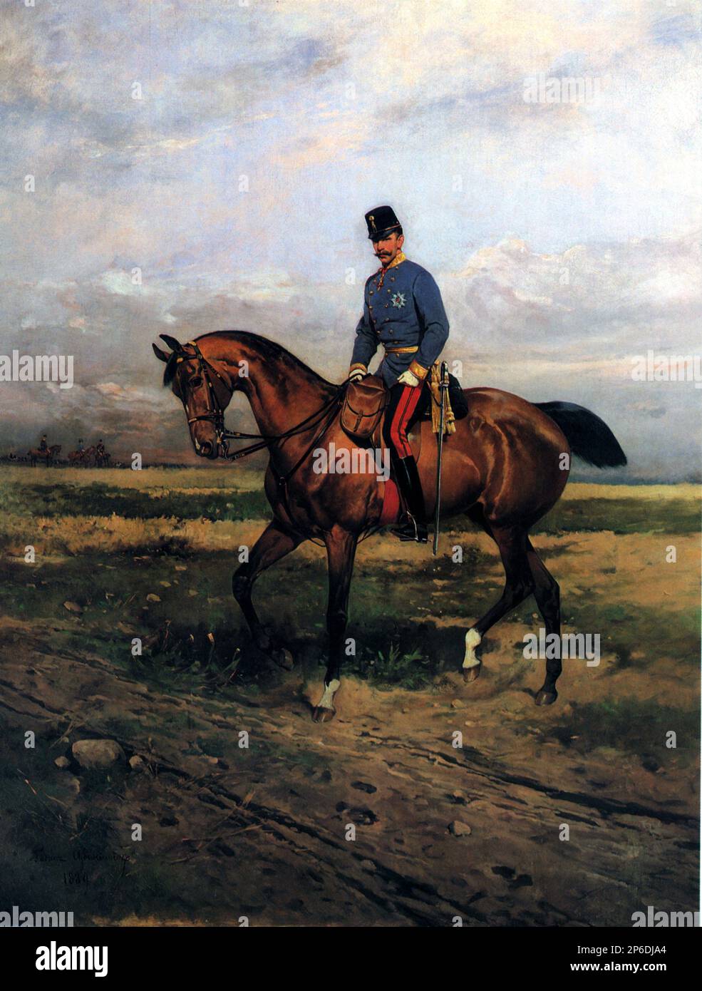 1889, Wien , Austria : The austrian kronprinz RUDOLF von ABSBURG ( 1850 ...