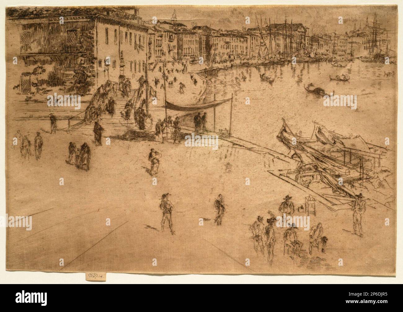 James McNeill Whistler, The Riva No. 2, c. 1886, etching on paper Stock ...