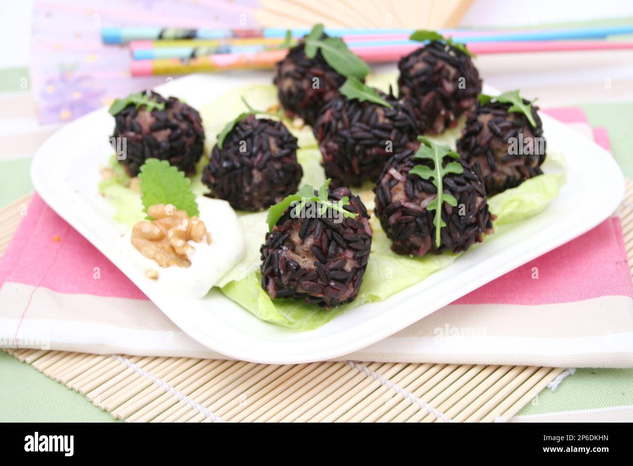Asian Rice Balls Stock Photo - Alamy