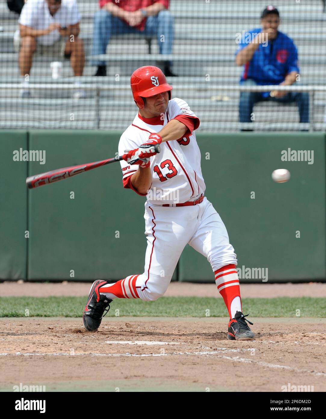 St. John's Redstorm infielder Zach Lauricella (13) during game against ...