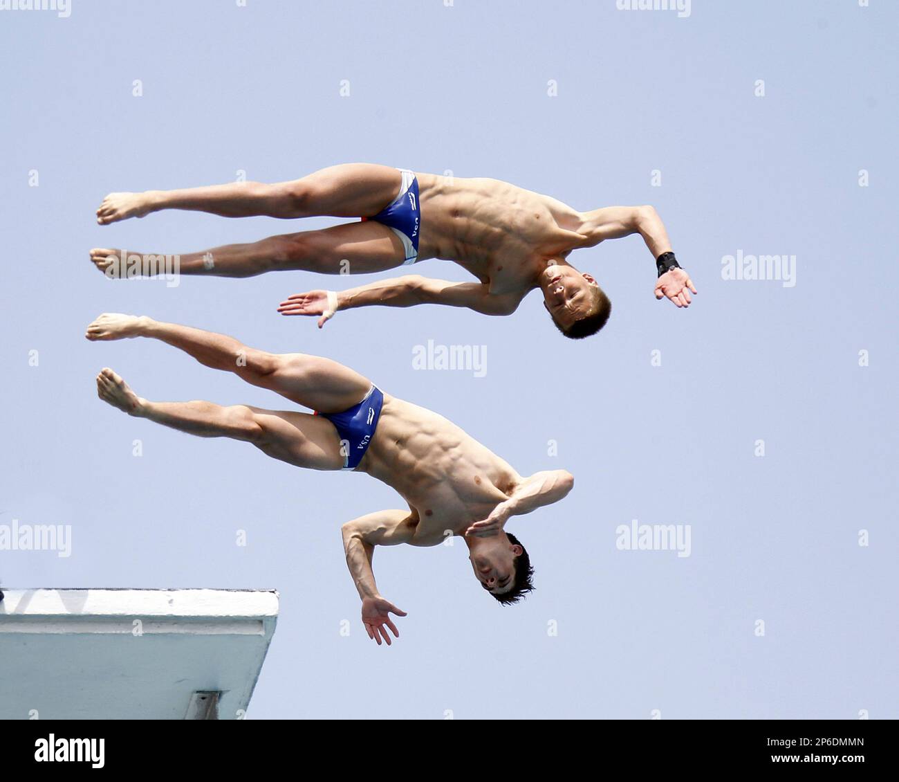 Steele Johnson, top, of Carmel, Indiana, and Dashiell Enos, of ...