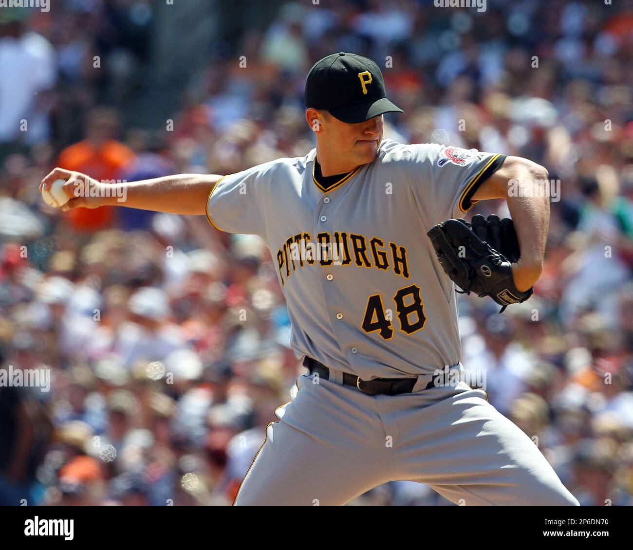 Pittsburgh Pirates relief pitcher Jared Hughes (48) works during the ...