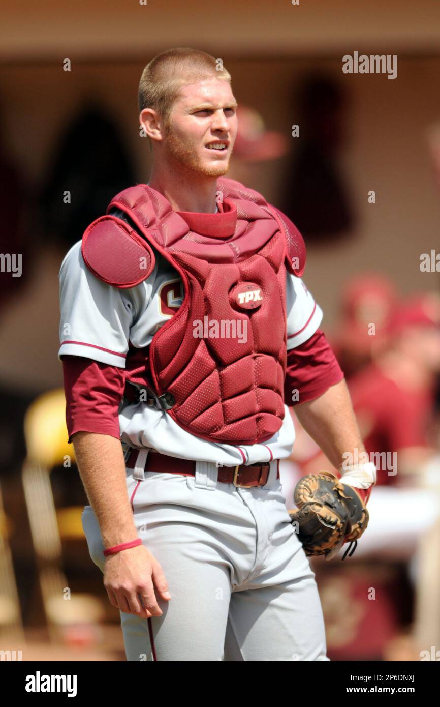 Florida State Seminoles' catcher Stephen McGee #9 during a game versus ...