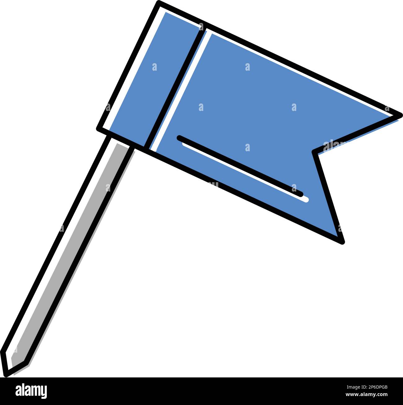 pin flag color icon vector illustration Stock Vector Image & Art - Alamy