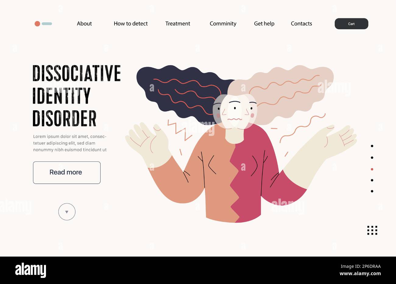 Dissociative disorders Stock Vector Images - Alamy