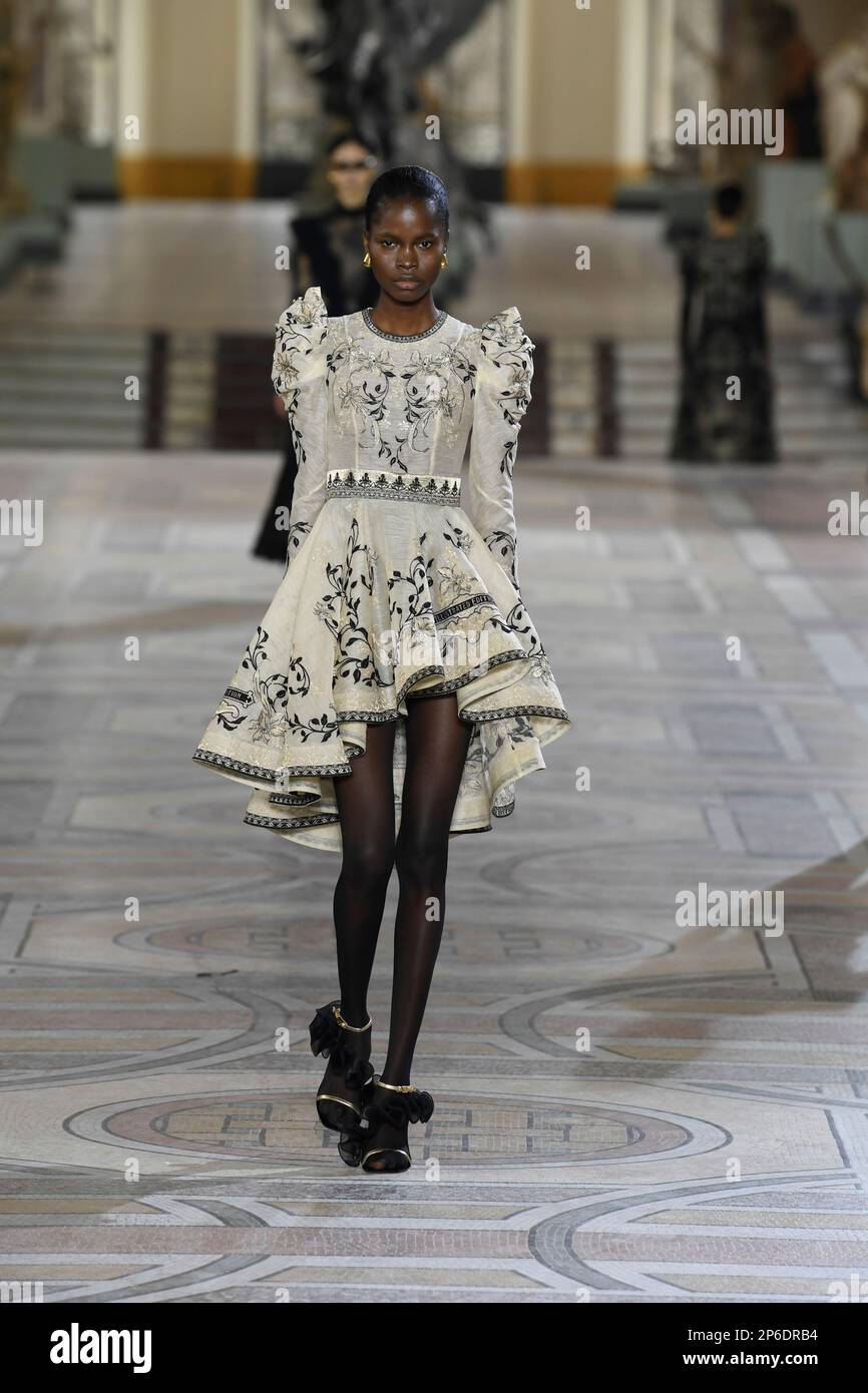 A model walks on the runway at the Zimmerman fashion show during the ...