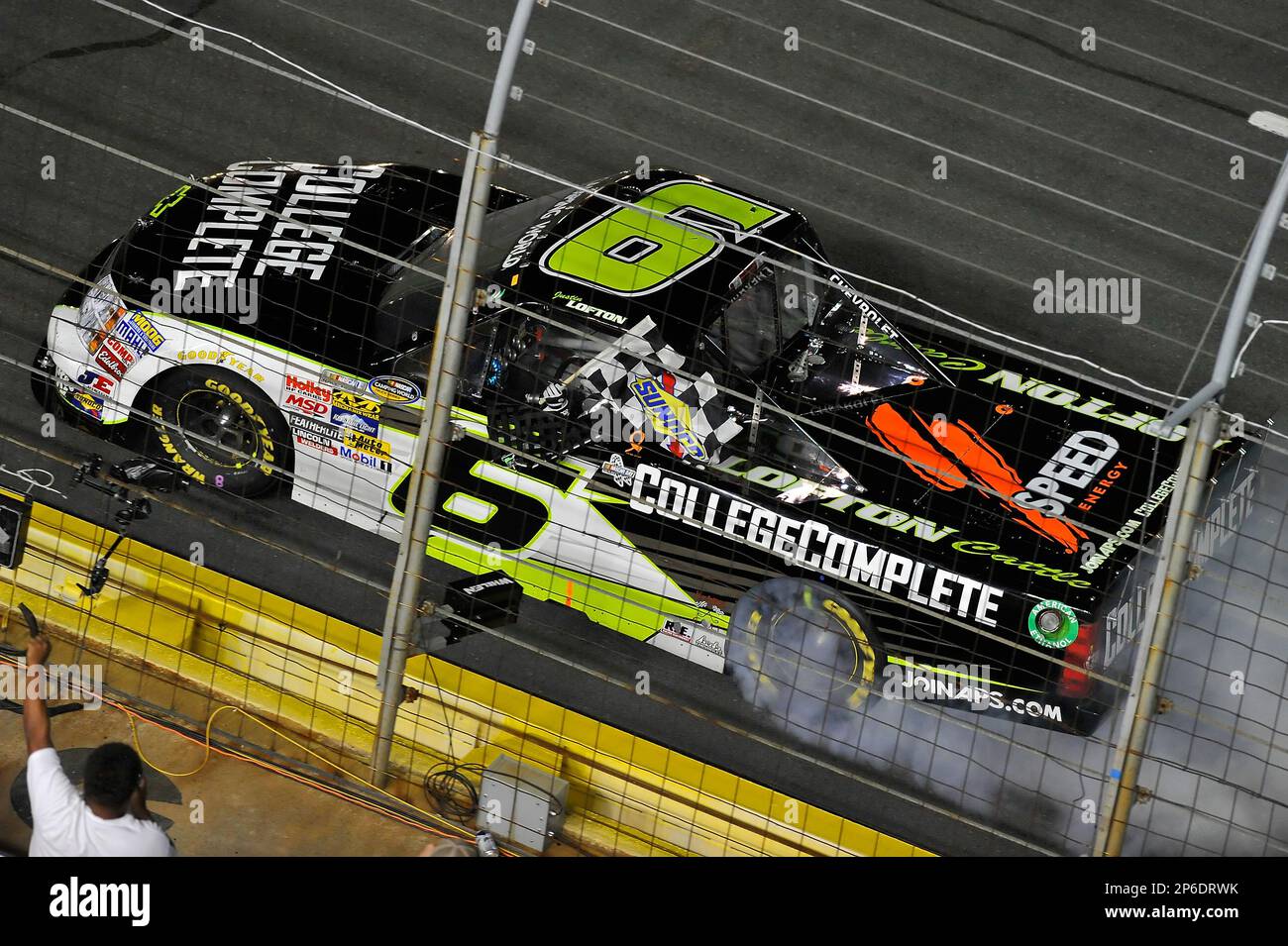 Justin Lofton makes a Victory Lap with burnout after winning race for ...