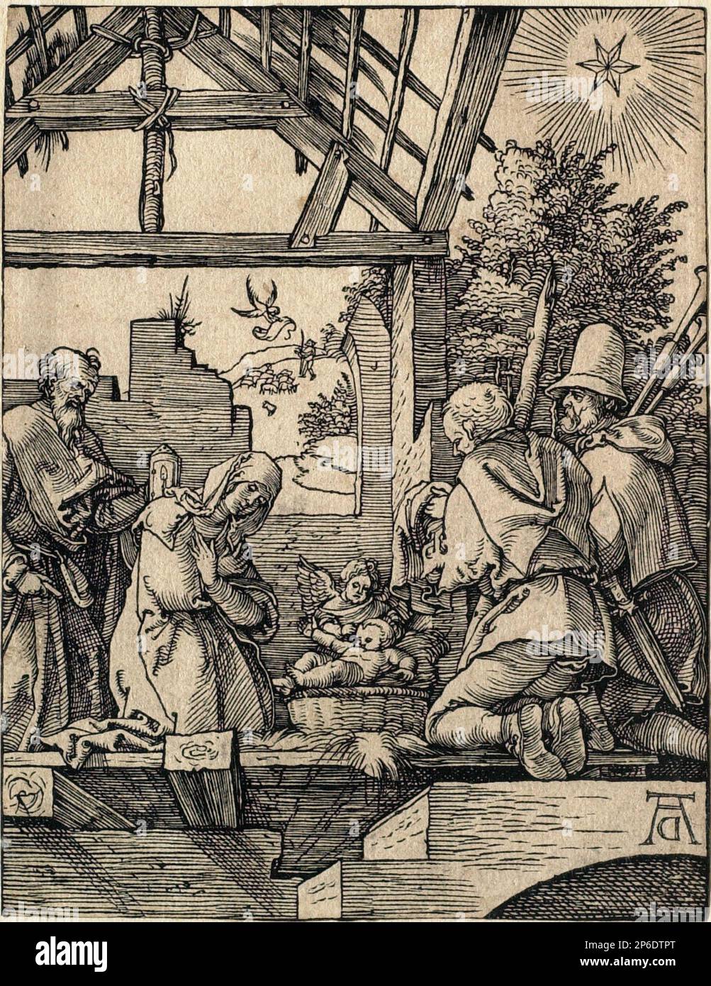 Albrecht Dürer, The Little Passion: The Nativity, 1509–1511, woodcut on ...