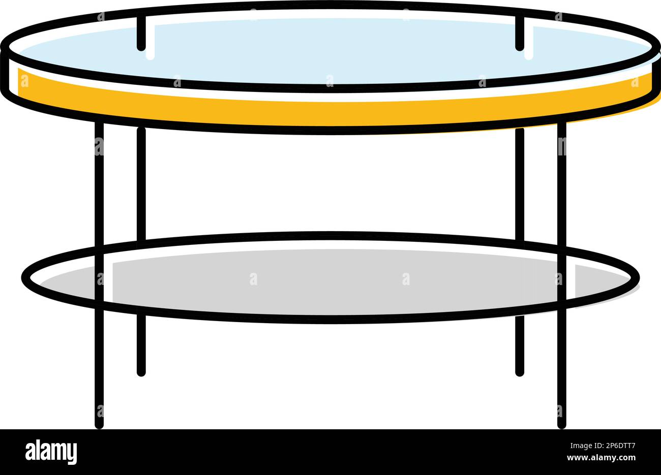 table living room color icon vector illustration Stock Vector Image ...