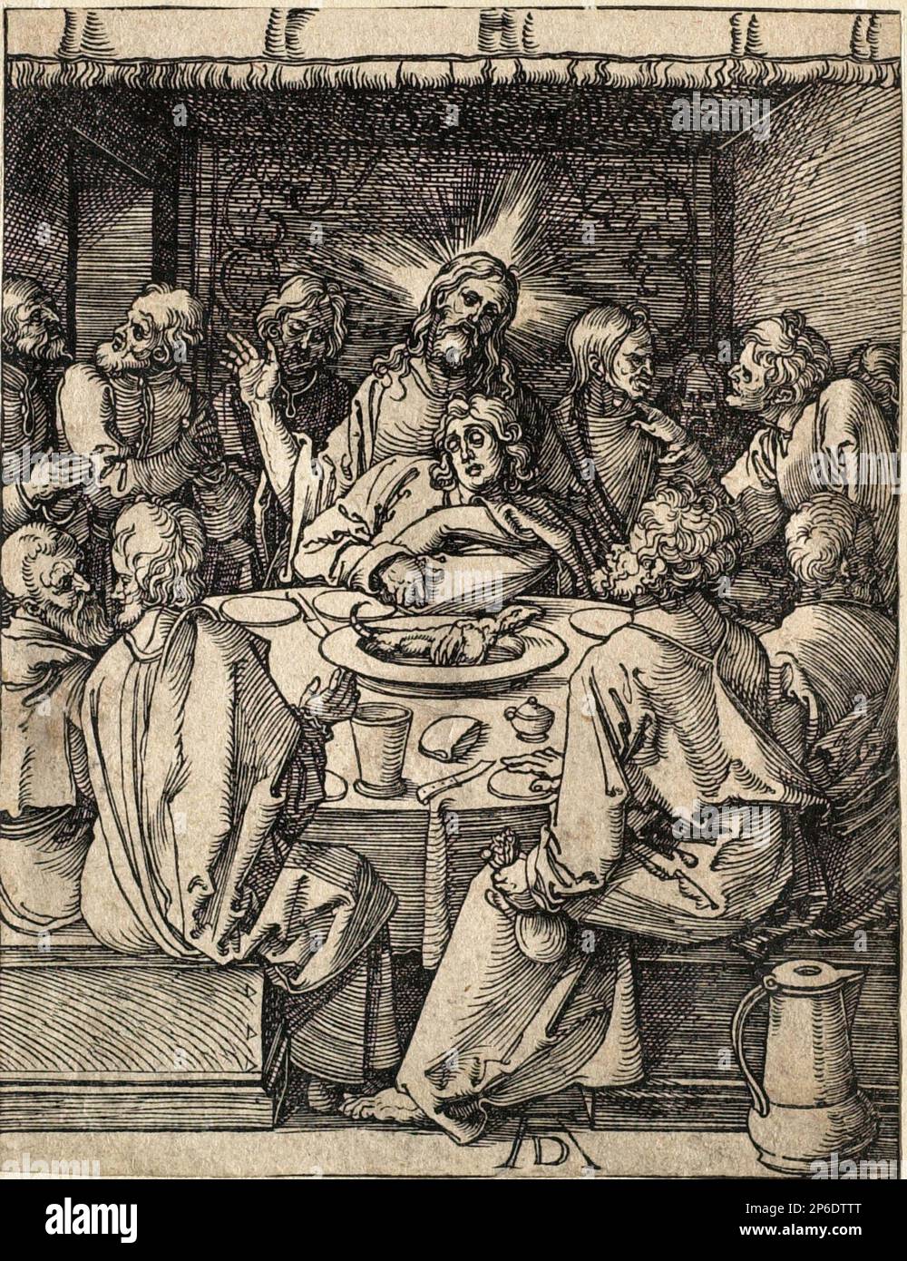 Albrecht Dürer, The Little Passion: The Last Supper, 1509–1511, woodcut ...