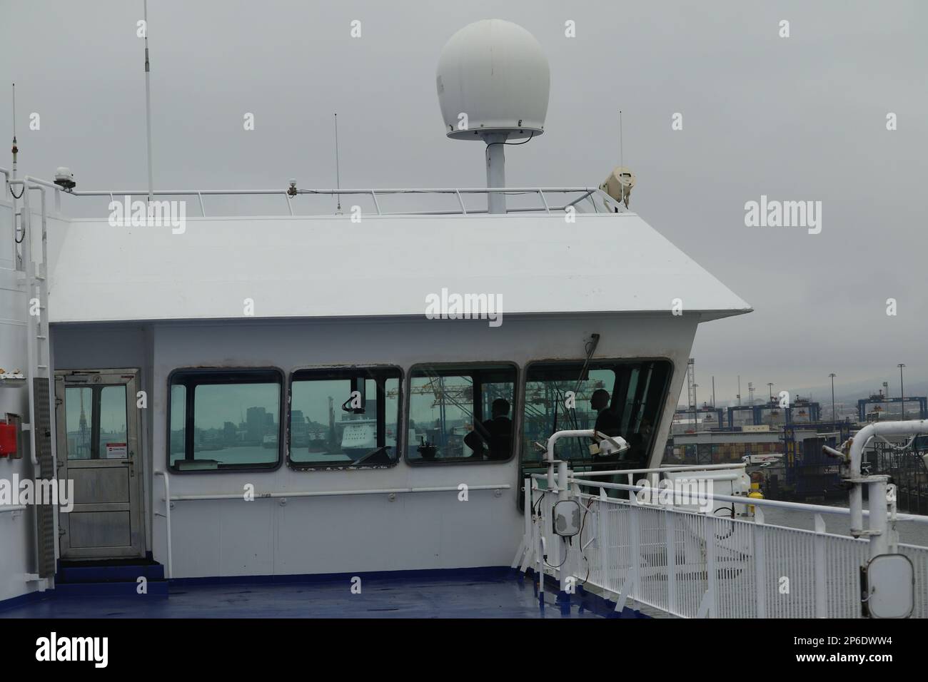 Wheelhouse of the Stena Superfast VII Stock Photo - Alamy