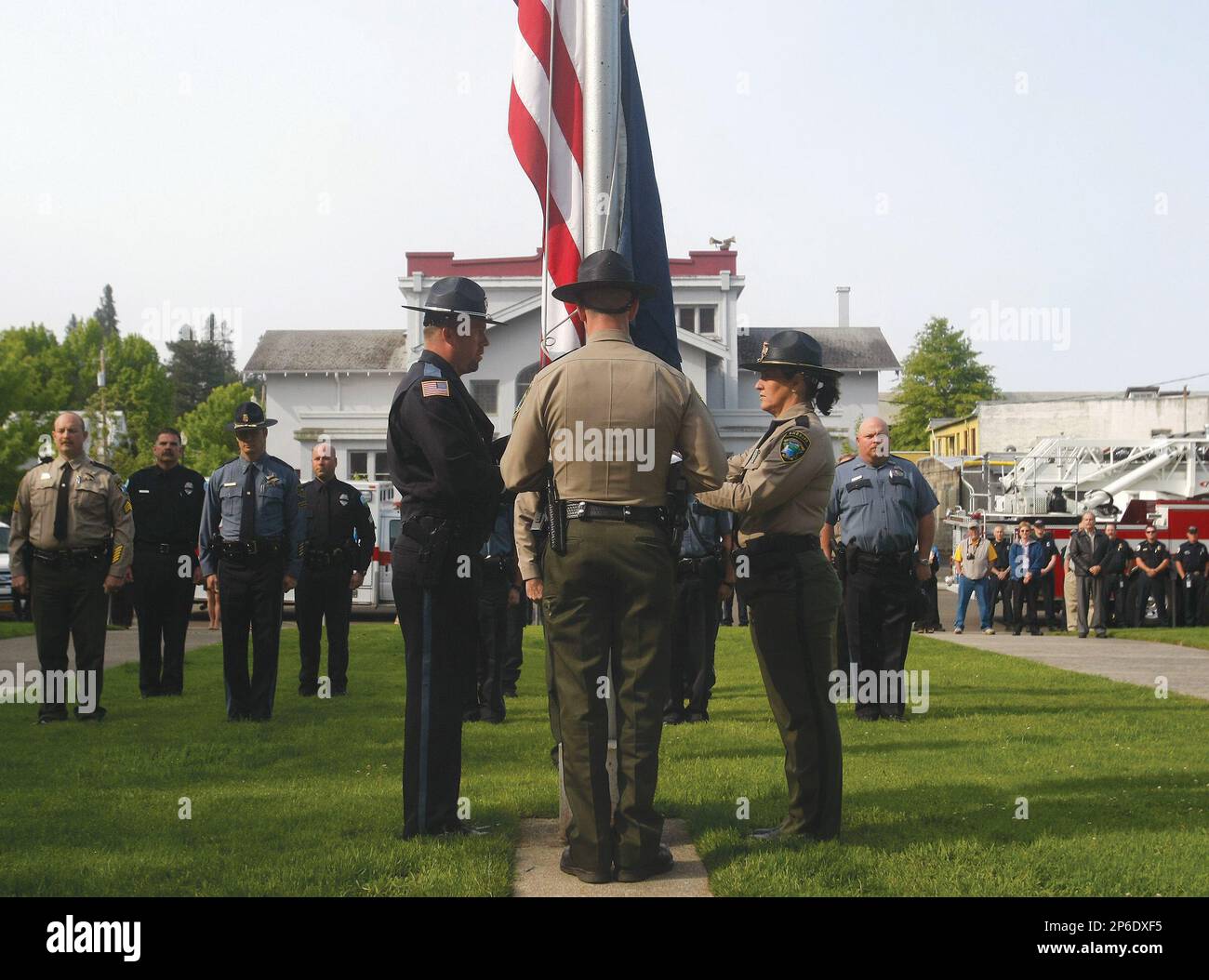 From left, Winston Police Department officer Mike Miller, Douglas ...
