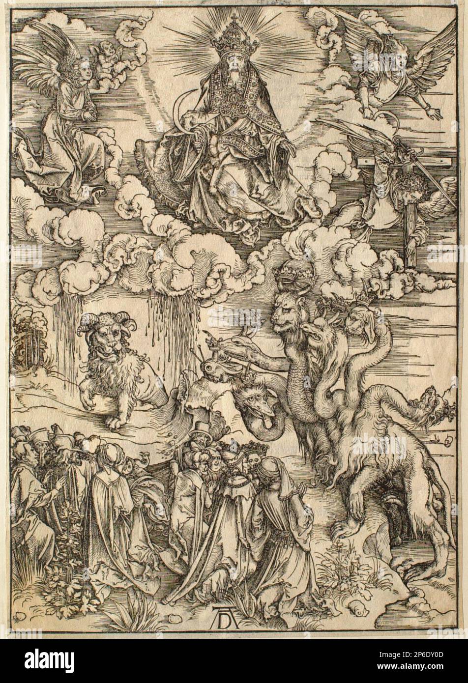 Albrecht Dürer, The Apocalypse: The Beast with Two Horns Like a Lamb ...